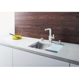 Blanco K&uuml;chensp&uuml;le "CLARON 450-U", mittig, silber, K&uuml;chensp&uuml;len