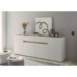 Sideboard Inosign, B:223,5cm H:84cm T:40cm, weiß, FSC-zertifizierter Holzwerkstoff, Wohnzimmer, Sideboards, "City/Giron, moderner Schrank, Kommode,