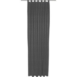 Vorhang WIRTH, B:132cm H:335cm, grau, Polyacryl, Wohnzimmer, Gardinen, "Trondheim B", nach Ma&szlig;