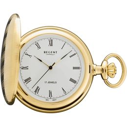 Regent Uhren REGENT Damen Taschenuhr "P719", gold, Taschenuhren, Herrenuhr, Handaufzug, Acrylglas