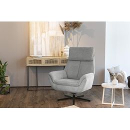 Relaxsessel DIE PLANBAR, B:79cm H:108cm T:89cm, grau, 100% recyceltes Polyester, Wohnzimmer, Sessel, "MP-RS20079", 360 drehbar, Wippfunktion