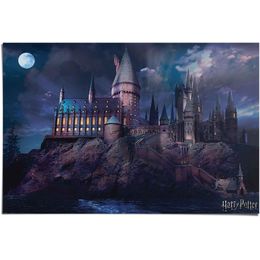Poster Reinders, B:91,5cm H:61cm, blau, Papier, Küche, Bilder, "Harry Potter Hogwarts"