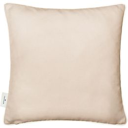 Dekokissen Tom Tailor HOME, B:40cm H:0,5cm L:40cm, beige, Baumwolle, Polyester, Dekokissen_Sitzkissen_Kissenh&uuml;llen, "Dove Signature", mit Paspel,