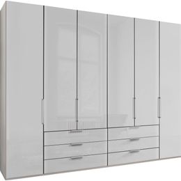 Faltt&uuml;renschrank Wiemann, B:295,3cm H:216cm T:58cm, wei&szlig;, Floatglas, Holzwerkstoff, Schr&auml;nke, "Monaco, Kleiderschrank, Schrank, W&auml;scheschrank, mit