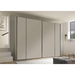 Schwebet&uuml;renschrank STAUD, B:249cm H:240cm T:68cm, beige, Holzwerkstoff, Schr&auml;nke, "Sonett 100 G, Made in Germany", mit vier verschiedenen
