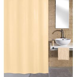 Duschvorhang Kleine Wolke, B:120cm H:200cm, beige, Polyester, Duschvorhänge, "Kito"