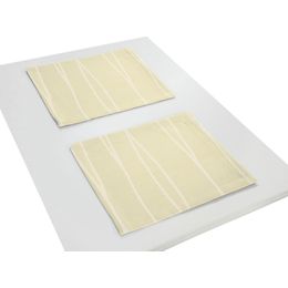 Platzset WIRTH, B:40cm L:35cm, beige, Obermaterial: 60% Polyester, 40% Polyacryl, Platzsets, "LANGWASSER"