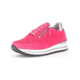 Gabor COMFORT Damen Sneaker "Gabor Comfort Sneaker Veloursleder/Textil", Gr. 38,5, rosa, Textil, Veloursleder, Schuhe