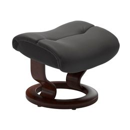 Fu&szlig;hocker stressless, B:57cm H:39cm T:40cm, grau, Leder BATICK: BATICK ist ein leicht korrigiertes, durchgef&auml;rbtes und genarbtes M&ouml;belleder, bei dem