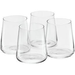 Van Well Glas "Ava, Wassergläser 43,0 cl, 4 Stück", Ø 9,5cm x 10,9cm, 430ml, 4 Stk., transparent, Trinkgefäße, Geschenkkarton mit Sichtfenster,