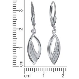 Firetti Damen Paar Ohrh&auml;nger "Schmuck Geschenk Silber 925 Ohrschmuck Patentbrisur Tropfen", Silber 925 (Sterlingsilber), silber, Silber 925