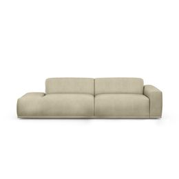 Big-Sofa Trendmanufaktur, B:277cm H:72cm T:107cm, silber, 100% Polyester, Sofas, "Braga, mit hochwertigem Kaltschaum, Megasofa, in Cord erh&auml;ltlich",