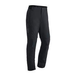 Maier Sports Herren Funktionshose "Norit Zip 2.0 M", schwarz, Gr. 26, 73% Polyamid, 17% Polyester, 10% Elasthan, Hosen, Technische Outdoorhose mit