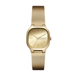 Skagen Damen Quarzuhr "MELLEM LILLE", gold, Armbanduhren, Armbanduhr, Damenuhr, Edelstahlarmband, analog