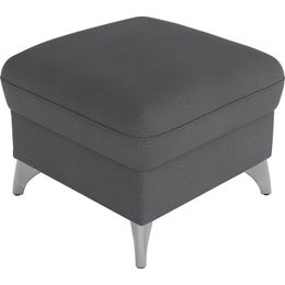 Sit & More Polsterhocker SIT & MORE, B:63cm H:48cm T:74cm, grau, 100% Polyester, Hocker, "Astoria", Passend zur "Astoria"-Serie