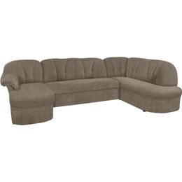Wohnlandschaft DOMO collection, B:292cm H:82cm T:180cm, braun, 95% Polyester, 5% Nylon, Sofas, "Pegnitz, zeitlos und modern, mit attraktiver