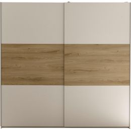 Schwebet&uuml;renschrank Schlafkontor, B:215,1cm H:209,9cm T:60cm, wei&szlig;, Dekorfolie, Schr&auml;nke, "Kiara Kleiderschrank, Schiebet&uuml;renschrank, Schrank mit