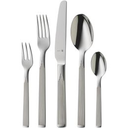 WMF Besteck-Set "Art Deco", 30 Stk., grau, Essbesteck-Sets, ergonomisch, Cromargan protect