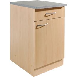 Wiho-K&uuml;chen Unterschrank WIHO K&Uuml;CHEN, B:40cm H:85cm T:60cm, grau, K&uuml;che, Schr&auml;nke, "Kiel", 40 cm breit, 60 cm tief