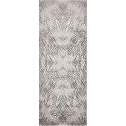 Läufer Carpet City, B:80cm H:11mm L:300cm, grau, Kunstfaser, Flur, Teppiche, "Noa 9295", Kurzflor, Modern, Weicher For, Pflegeleicht