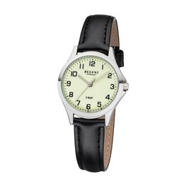Regent Uhren REGENT Damen Quarzuhr, schwarz, Armbanduhren, Armbanduhr, Damenuhr, analog