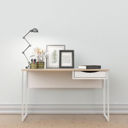 Schreibtisch Inosign, B:130cm H:76,5cm T:48,4cm, wei&szlig;, B&uuml;ro, Tische, "Plus", mit vielen Stauraumm&ouml;glichkeiten, zeitloses Design