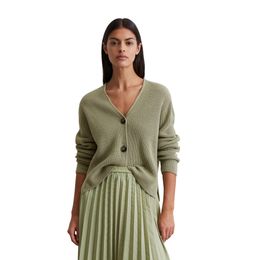 Marc O'Polo MARC O'POLO Damen Cardigansmooth sage, Gr. XL, Strick, Obermaterial: 100% Baumwolle, Strickjacken