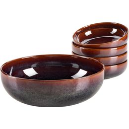 M&auml;ser M&Auml;SER Salatsch&uuml;ssel "Elina Uno, Salatsch&uuml;ssel-Set, aus Steinzeug", &Oslash; 26cm, rot, Sch&uuml;sseln