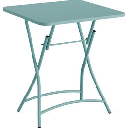 Klapptisch Essentials, B:60cm H:74cm T:60cm, blau, Pulverbeschichteter Stahl, Garten, Tische, "Breeze Bistro", Metall, in verschiedenen Farben
