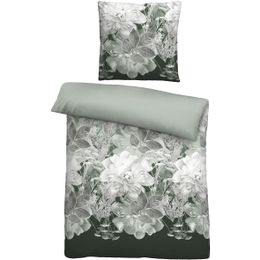 Bettw&auml;sche, gr&uuml;n, CASTELL - MARKENBETTW&Auml;SCHE, Fleece, Obermaterial: 100% Polyester, Jugendzimmer, Bettw&auml;sche, "Lio", absolut flauschig, weich +