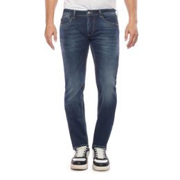 Herren Bequeme Jeans, blau, Gr. 32, Le Temps Des Cerises, 100% Baumwolle, Jeans, im klassischen 5-Pocket-Design