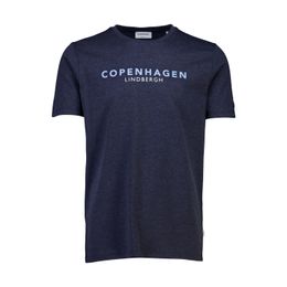 LINDBERGH Herren T-Shirt "LINDBERGH T-shirt", blau, Gr. S, Obermaterial: 100% Baumwolle, Shirts
