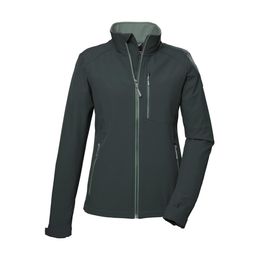 Killtec Damen Softshelljacke "KOS 264 WMN SFTSHLL JCKT", gr&uuml;n, Gr. 42, Oberstoff: Oberseite: 90% Polyester, 10% Elasthan, R&uuml;ckseite: 100% Polyester,