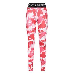 Plein Sport Damen Leggings "Camouflage"33, fuxia, Gr. M, Obermaterial: 90% Polyester, 10% Elasthan, Hosen
