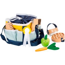 Small Foot Jungen Stehtier "Spielzeug Pferdepflege-Set mit Tasche", bunt, H:14cm, Stehtiere, für alle Pferde