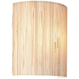Brilliant Wandleuchte "Wimea", 1, H: 23,5cm, 1 Stk., beige, Wohnzimmer, Leuchten, natur