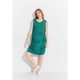 Cecil Damen Sommerkleid, grün, Gr. XXL, bedruckt, Stoff, 95% Viskose, 5% Elasthan, Kleider, knielang