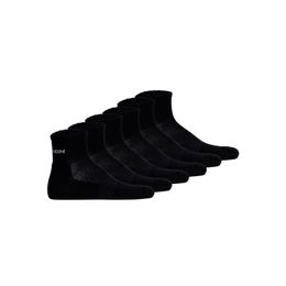 Salomon Herren Kurzsocken "Socken EVASION ANKLE 6P 6er Pack", Gr. 42, schwarz, Obermaterial: 75% Baumwolle CO. 22% Polyamid PA. 3% Elasthan EL.,
