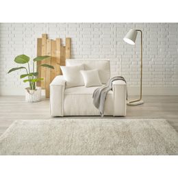 Loveseat OTTO HOME, B:120cm H:85cm T:86cm, weiß, Bezugstoff aus 90% recyeltem Material ;Aqua Clean ;Gramatur 580g/qm +/- 5%, Sessel, "FINNLEY,