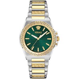 Versace Damen Quarzuhr "GRECA REACTION LADY", gold, Armbanduhren, Armbanduhr, Damenuhr, Swiss Made, Edelstahlarmband, analog