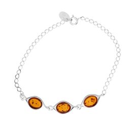OSTSEE-SCHMUCK Damen Armband "- Canissa - Silber 925/000 - Bernstein", Silber 925 (Sterlingsilber), silber, Silber 925 (Sterlingsilber), Armb&auml;nder