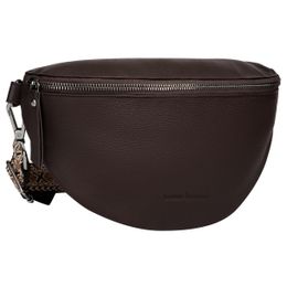 Bruno Banani Damen G&uuml;rteltasche, braun, Leder, leicht gl&auml;nzend, unifarben, Taschen, echt Leder
