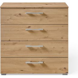 Schubkastenkommode, B:80cm H:81cm T:42cm, braun, SET ONE BY Musterring, Holzwerkstoff, Sideboards, "Henderson", mit 4 Schubladen inkl. Selbsteinzug