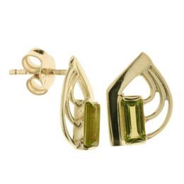 OSTSEE-SCHMUCK Damen Paar Ohrstecker "OSTSEE-SCHMUCK Ohrstecker Mindy Ohrstecker Mindy", 14 x 10mm, Gelbgold 333, gelb, Gelbgold 333, Ohrringe