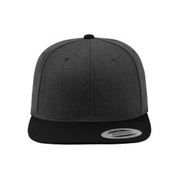 Flexfit Damen Flex Cap "Flexfit Unisex Classic Snapback 2-Tone"charcoal, schwarz, unifarben, 80% Polyacryl, 20% Wolle, Caps