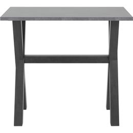 M&auml;usbacher Bartisch M&Auml;USBACHER, B:120cm H:105cm T:70cm, schwarz, K&uuml;che, Tische, Gestell in X-Form (Breite 120, 140 oder 160 cm)