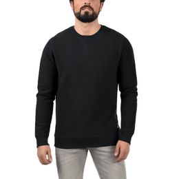 Blend Herren Longpullover "Sweatshirt BHFalk", schwarz, Gr. S, Obermaterial: 100% Baumwolle CO., Pullover