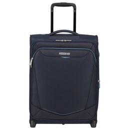Handgepäck-Trolley "SUMMERRIDE, 55 erweiterbar", American Tourister, blau, Polyester, Koffer, Handgepäck-Koffer Reisegepäck Koffer TSA-Zahlenschloss
