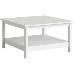 Couchtisch Home Affaire, B:81cm H:45cm T:81cm, wei&szlig;, Tische, "Madrid, Beistelltisch, Sofatisch, Kaffeetisch, Wohnzimmertisch", Coffee Table mit