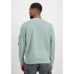 Herren Sweater "Double Layer Sweatshirt", gr&uuml;n, Gr. XXXL, Alpha Industries, Obermaterial: 80% Baumwolle, 20% Polyester, Sweatshirts